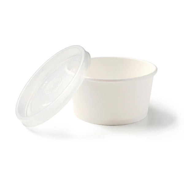 4oz Card Portion Pot & Lid - 1000 Pots & Lids Per Carton – BSP Sustainable